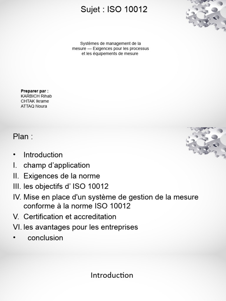 Iso 10012 | PDF | Métrologie | Calibrage