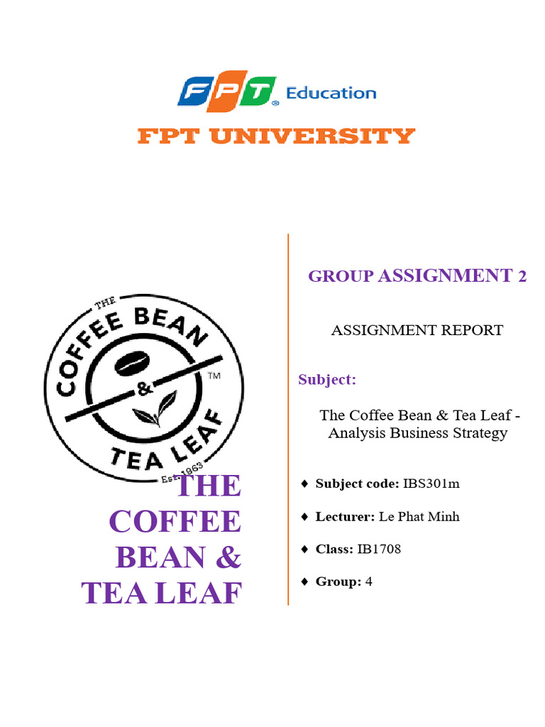 FPT IBS301m IB1708 GROUP ASSIGNMENT 2 127 | PDF | Coffee | Brand