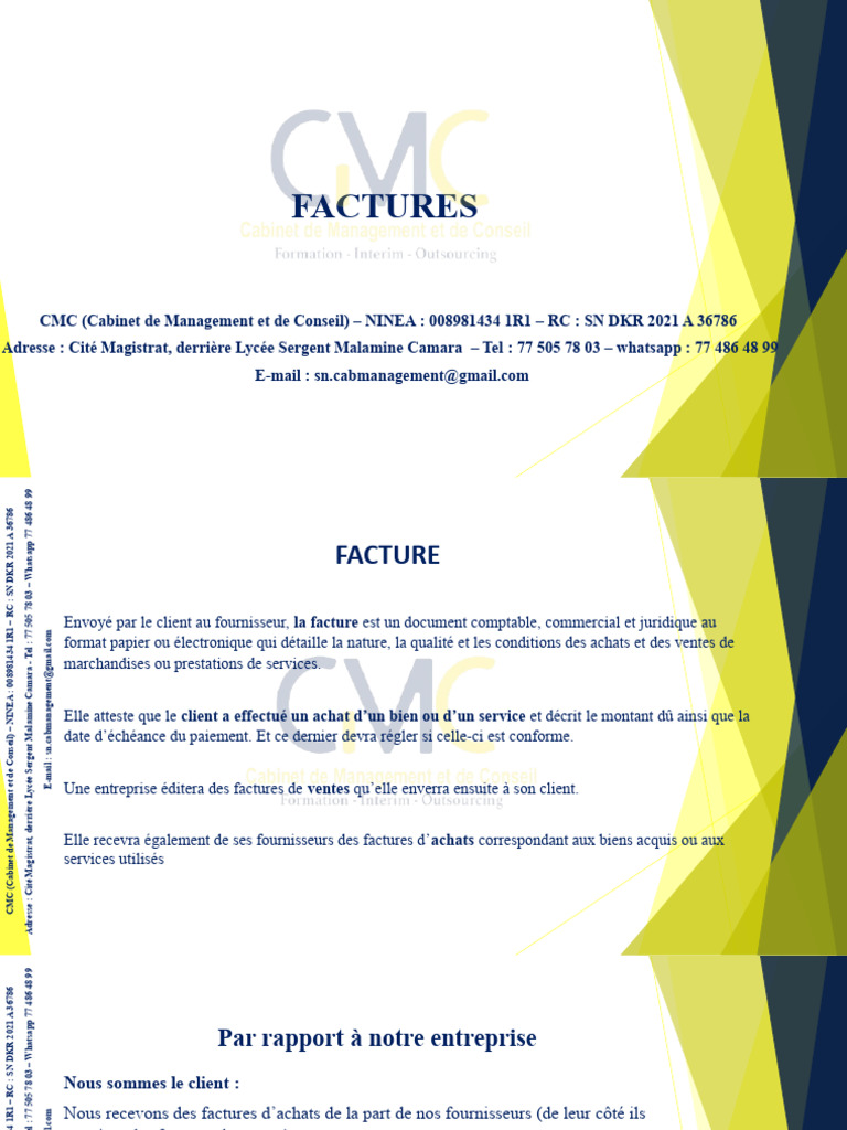 Guide des Factures d'Achat et de Vente | PDF | Facture | Taxe sur la ...