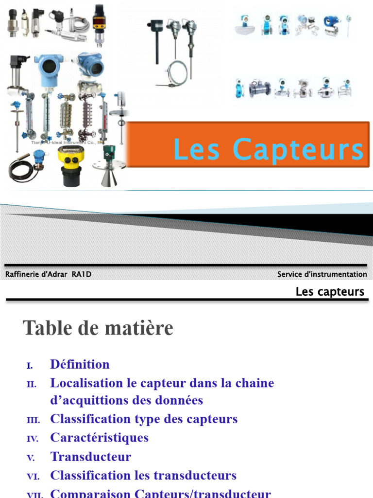 Les Capteurs | PDF