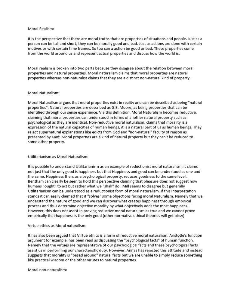 Metaethics | PDF | Truth | Morality