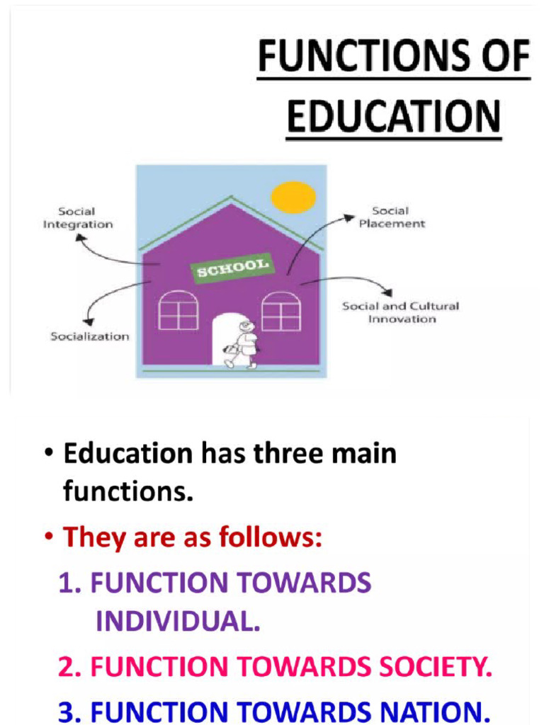 Function of Education | PDF