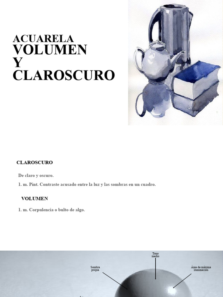 Técnicas de Claroscuro en Acuarela | PDF