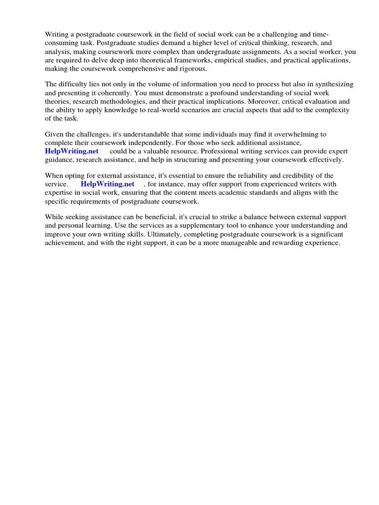 Postgraduate Course Social Worker | PDF | Social Work | Postgraduate Education