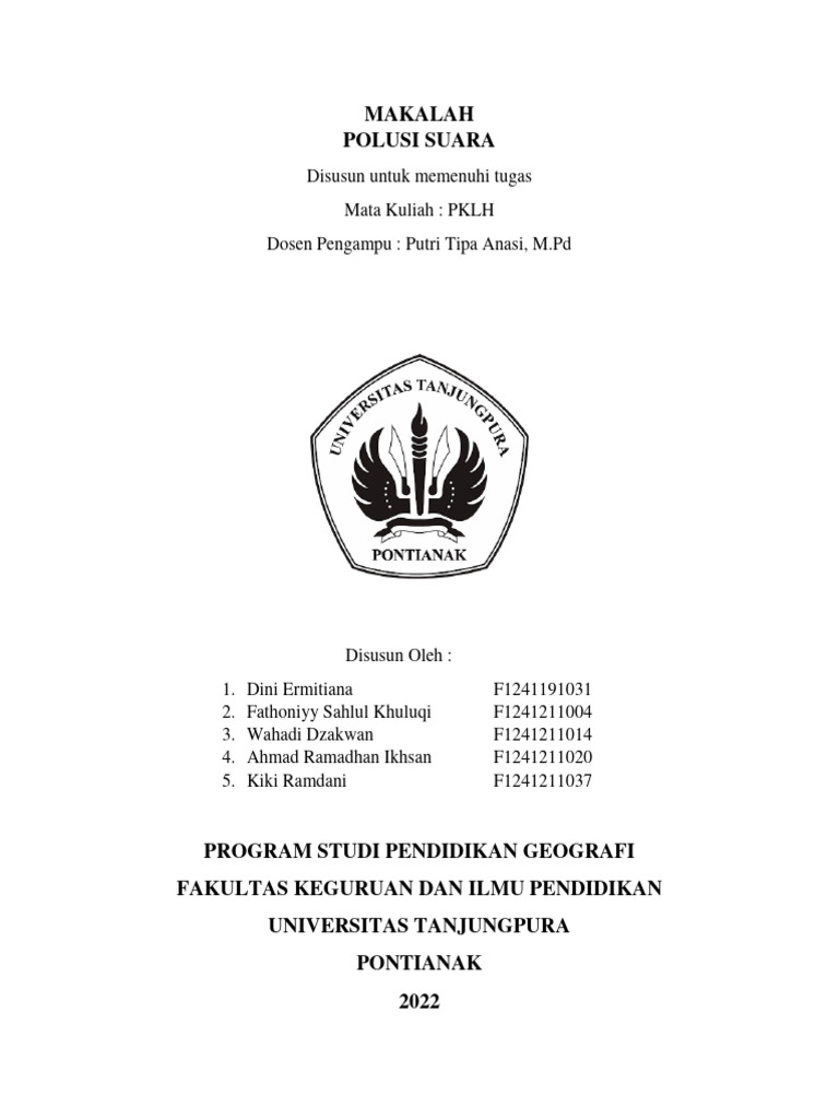 Makalah 1 PKLH - Kelompok 6 - Kelas 2 | PDF