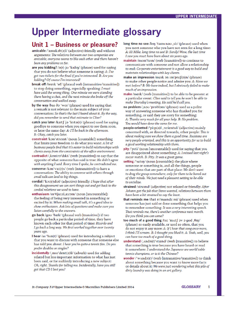 Week 01 Unit 1-GLOSSARY | PDF