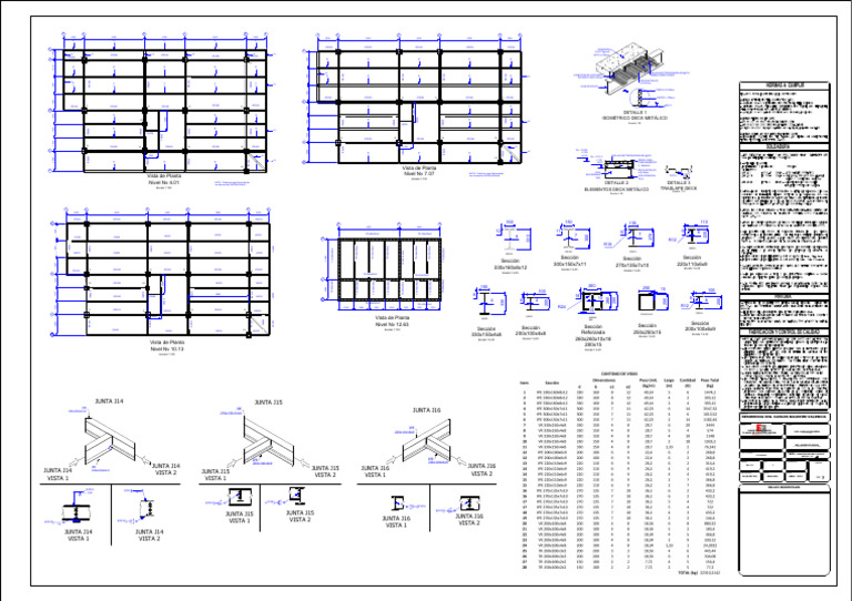 23-CB-EST-001 - Planos - Estructurales - 01 - de - 07 | PDF