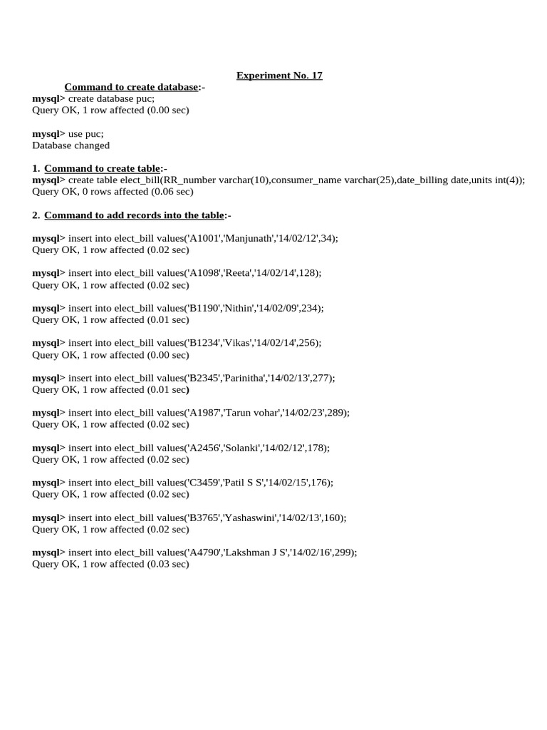 SQL Lab Final Programs | PDF | Table (Database) | Information Retrieval SQL Lab Final Programs | PDF | Table (Database) | Information Retrieval