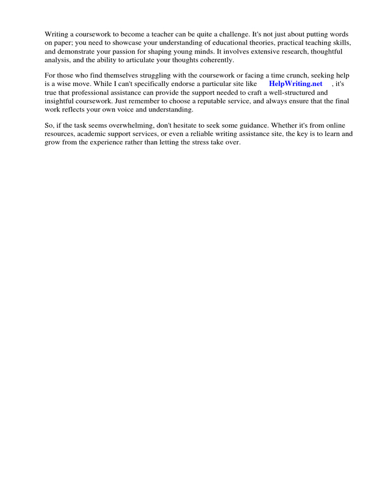 Coursework To Become A Teacher | PDF | Teachers | Schools