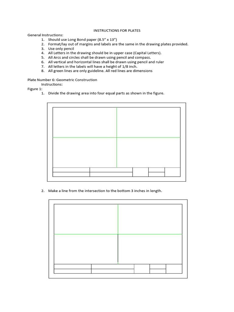 Plate 6 Instructions | PDF
