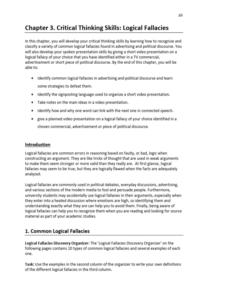 Fallacies | PDF | Self-Improvement