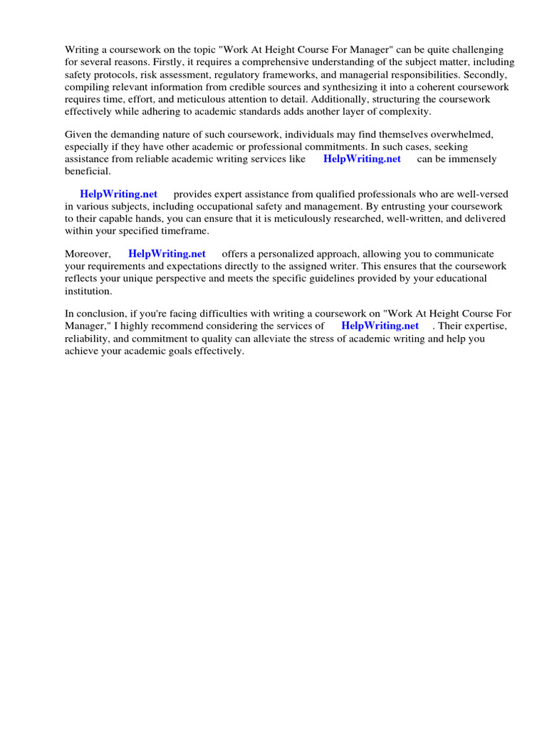 Work at Height Course For Manager | PDF | Http Cookie | Occupational ...