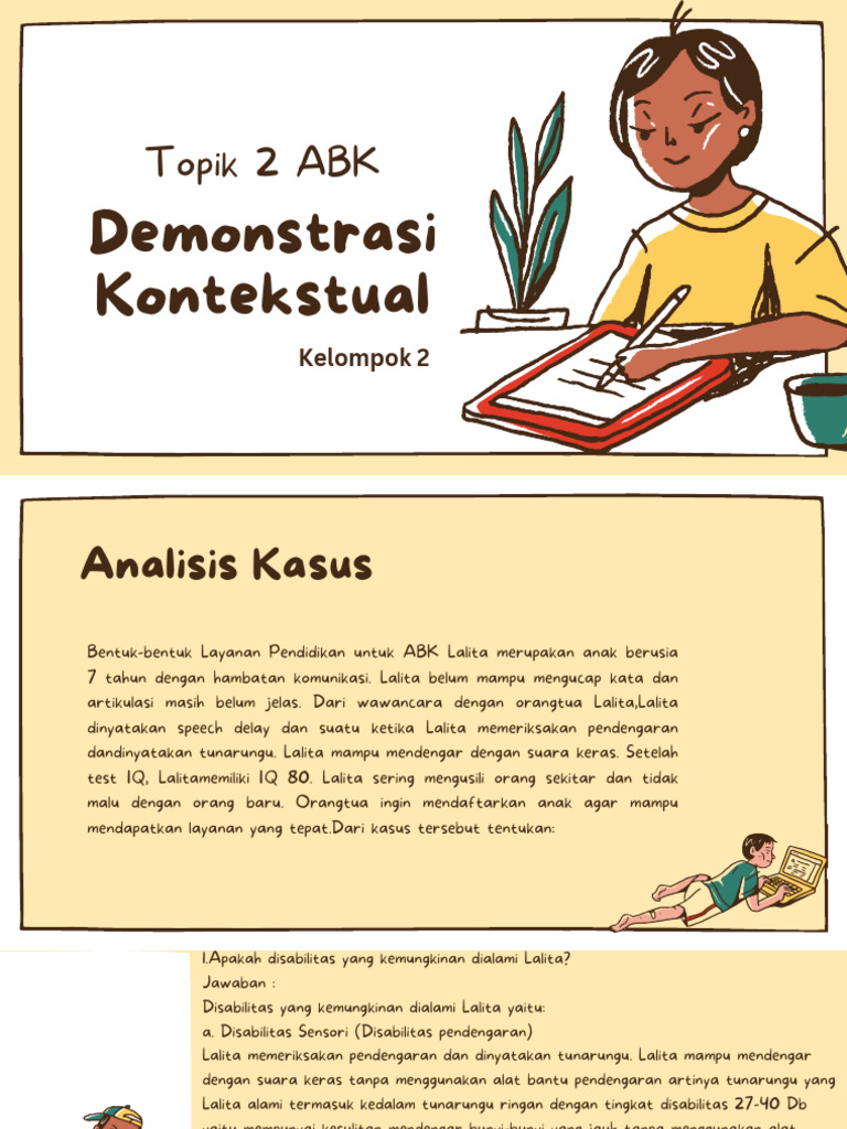 Topik 2 Demonstrasi Kontekstual ABK | PDF