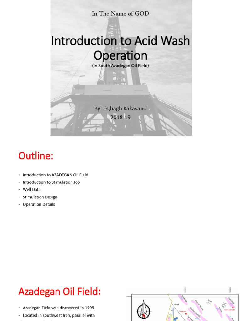 Acid Wash Presentation | PDF | Petroleum Reservoir | Oil Well
