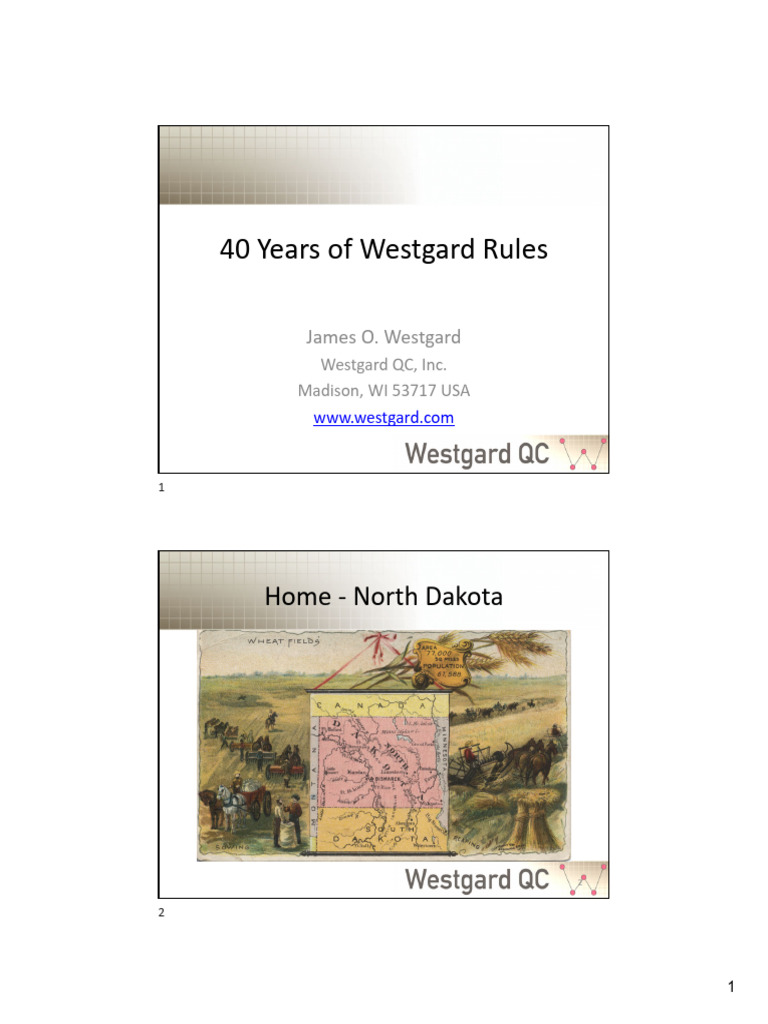 40 Years Westgard Rules 2021 Webinar | PDF | Statistics | Standard ...