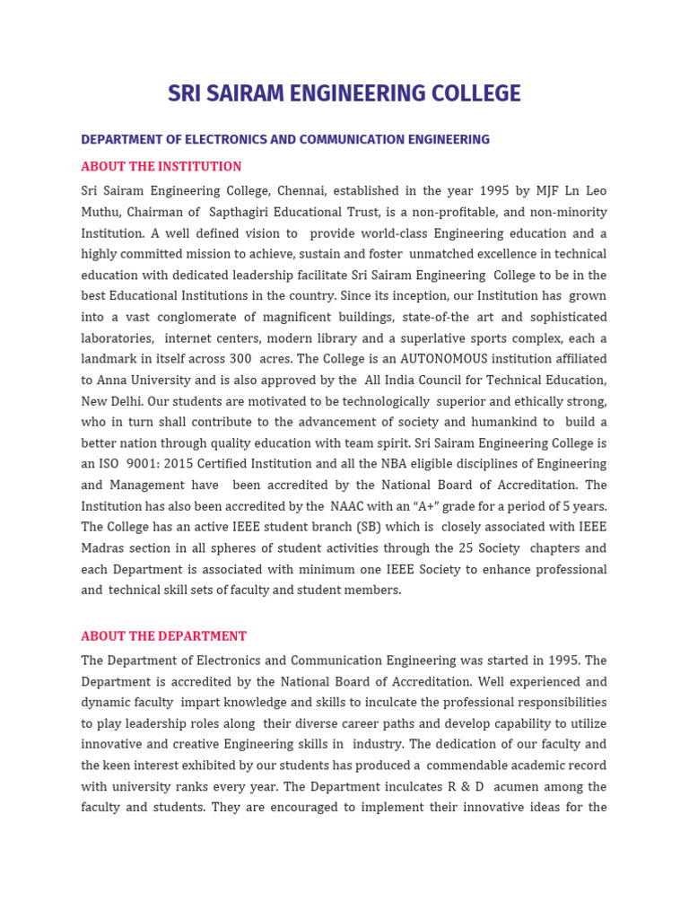 Ic3iot 2024 Brouchure-Tamizh | Download Free PDF | Computer Network | Computing