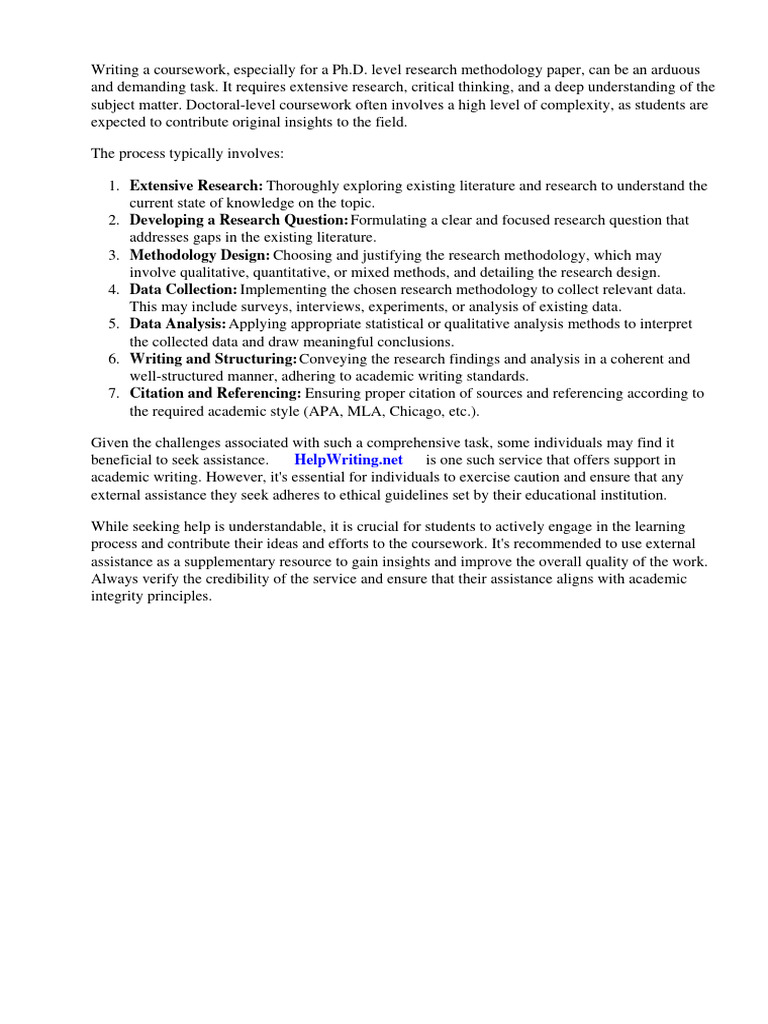 Kerala University PHD Course Work Research Methodology Question Paper ...