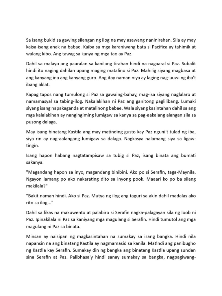 Ang Alamat NG Ilog Pasig BUOD | PDF Ang Alamat NG Ilog Pasig BUOD | PDF