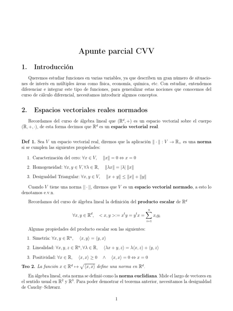 Apunte CVV | PDF | Espacio compacto | Degradado