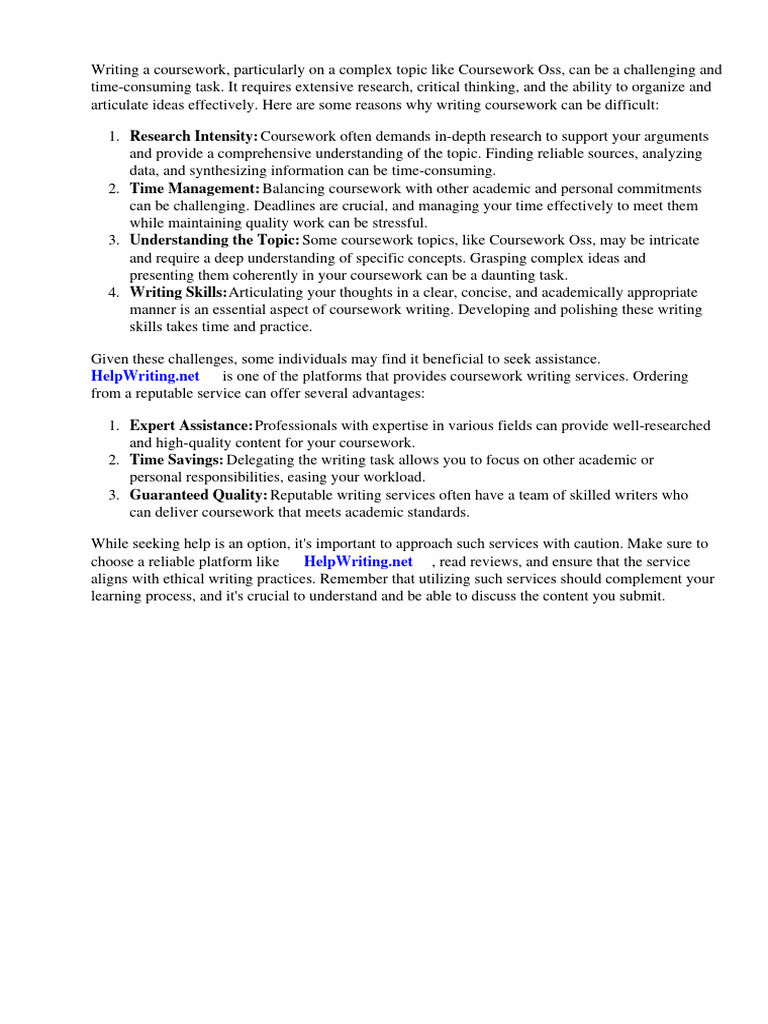 Coursework Oss | PDF | Open Source | Software Development