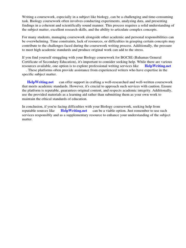 Biology Coursework Bgcse | PDF | Recycling | Waste