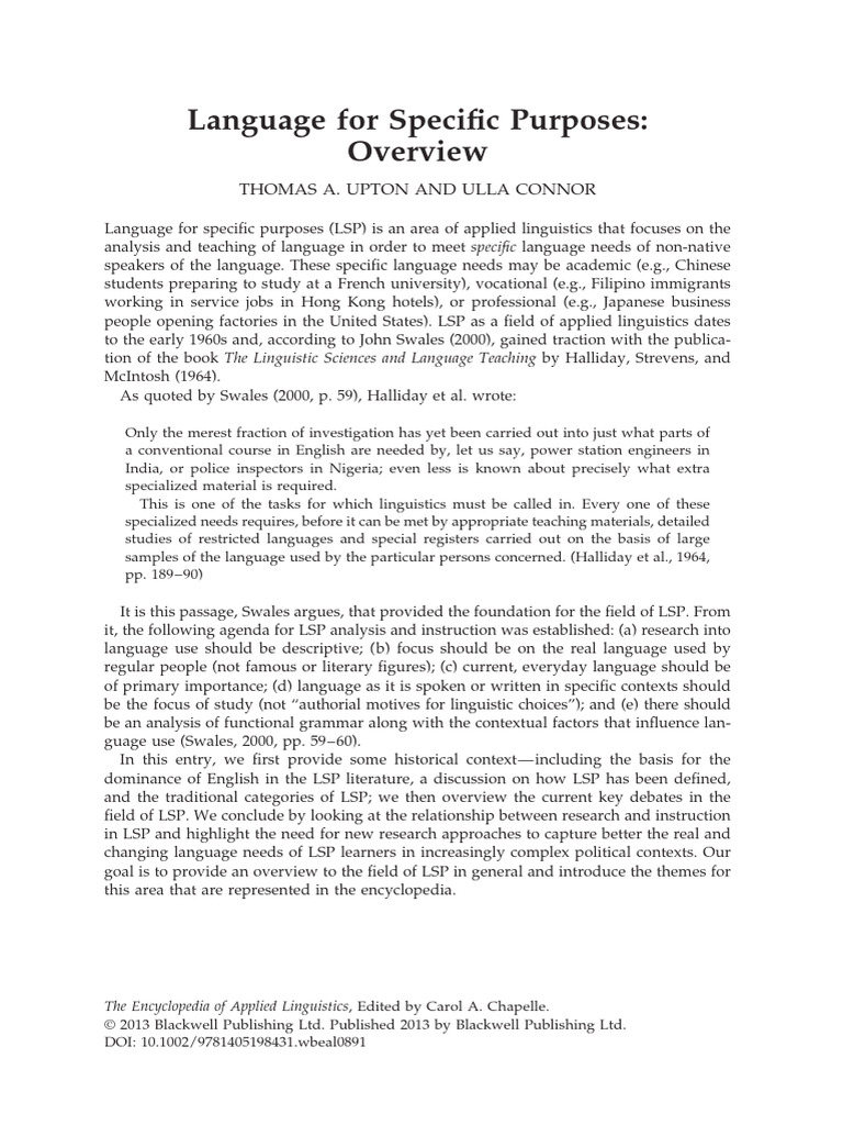 Upton Connor | PDF | Learning | Linguistics