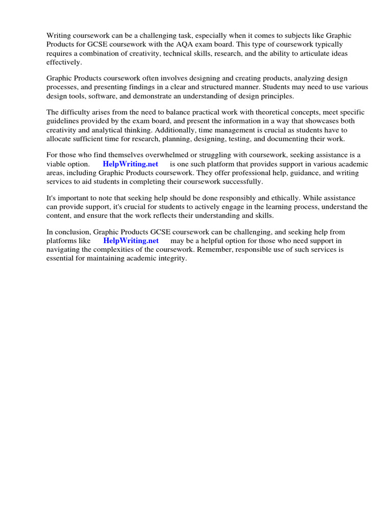 Graphic Products Gcse Coursework Aqa | PDF | Facebook | Linked In