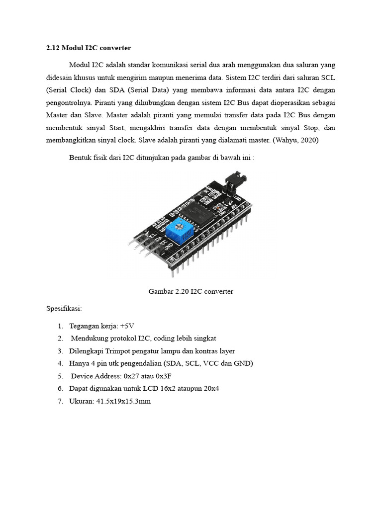I2c Modul | PDF