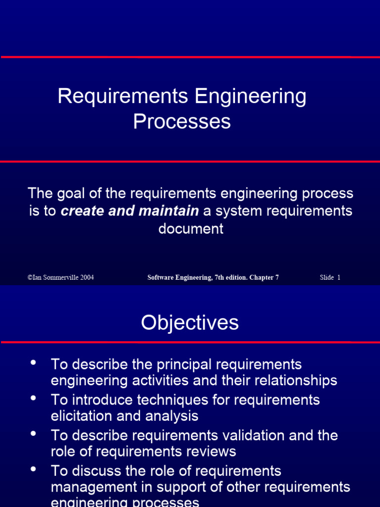 Requirements Engineering Processes | PDF | Use Case | System