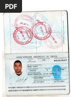 Indian Passport Front and Back Pages | PDF