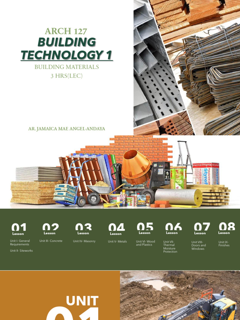 Building Technology 1 Unit I General Requirements | PDF