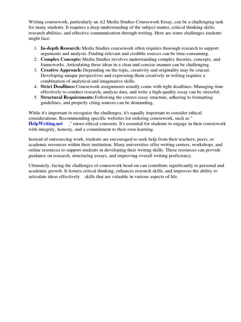 A2 Media Studies Coursework Essay | PDF