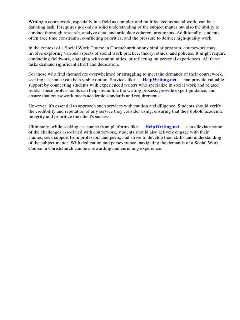 Social Work Course Christchurch | PDF | Social Work | Academic Degree Social Work Course Christchurch | PDF | Social Work | Academic Degree