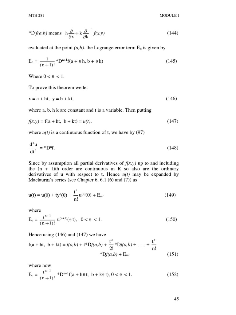 MTH 211 - 51-60 | PDF | Calculus | Mathematical Objects