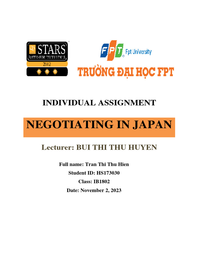 Japanese Business Culture Guide | PDF | Negotiation | Consensus ...