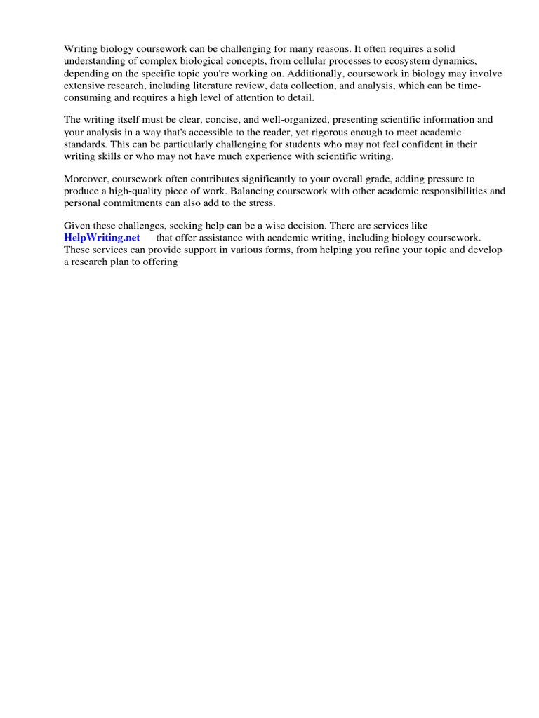 Writing Biology Coursework | PDF | Lipid Bilayer | Biology