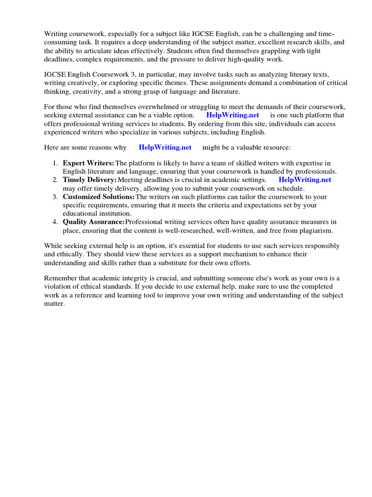 Igcse English Coursework 3 | PDF | Subscription Business Model | You Tube