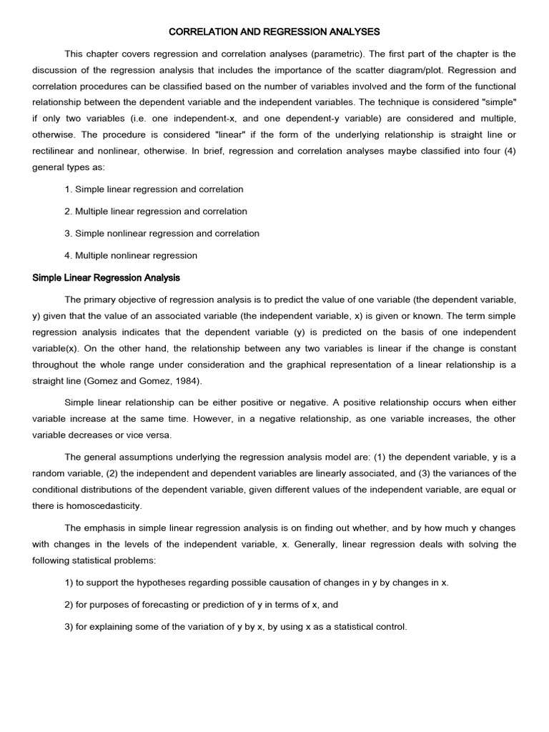 Correlation and Regression Analyses | PDF | Regression Analysis ... Correlation and Regression Analyses | PDF | Regression Analysis ...