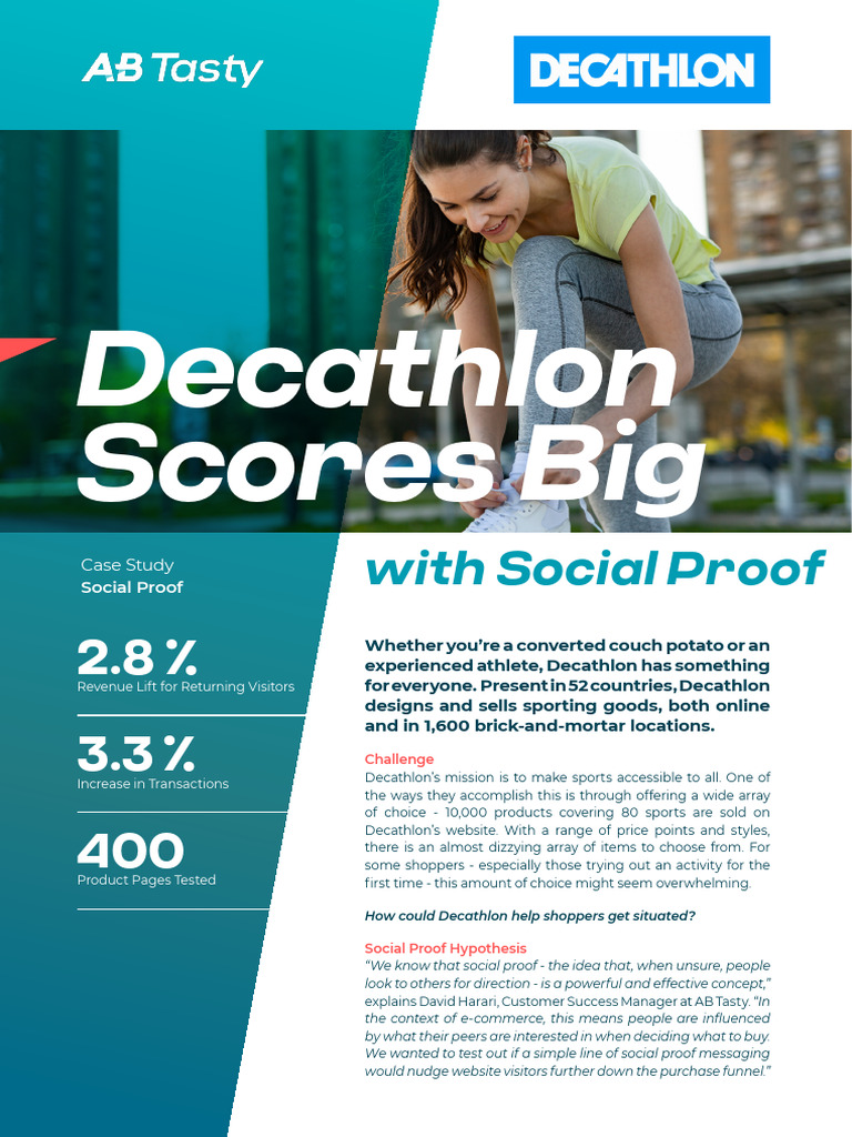 AB Tasty Decathlon Case Study | PDF | Marketing | Financial Markets