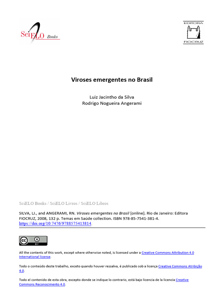 Silva-Viroses Emergentes No Brasil | PDF | Vírus | Célula (Biologia)