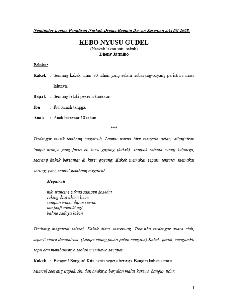 Kebo Nyusu Gudel | PDF