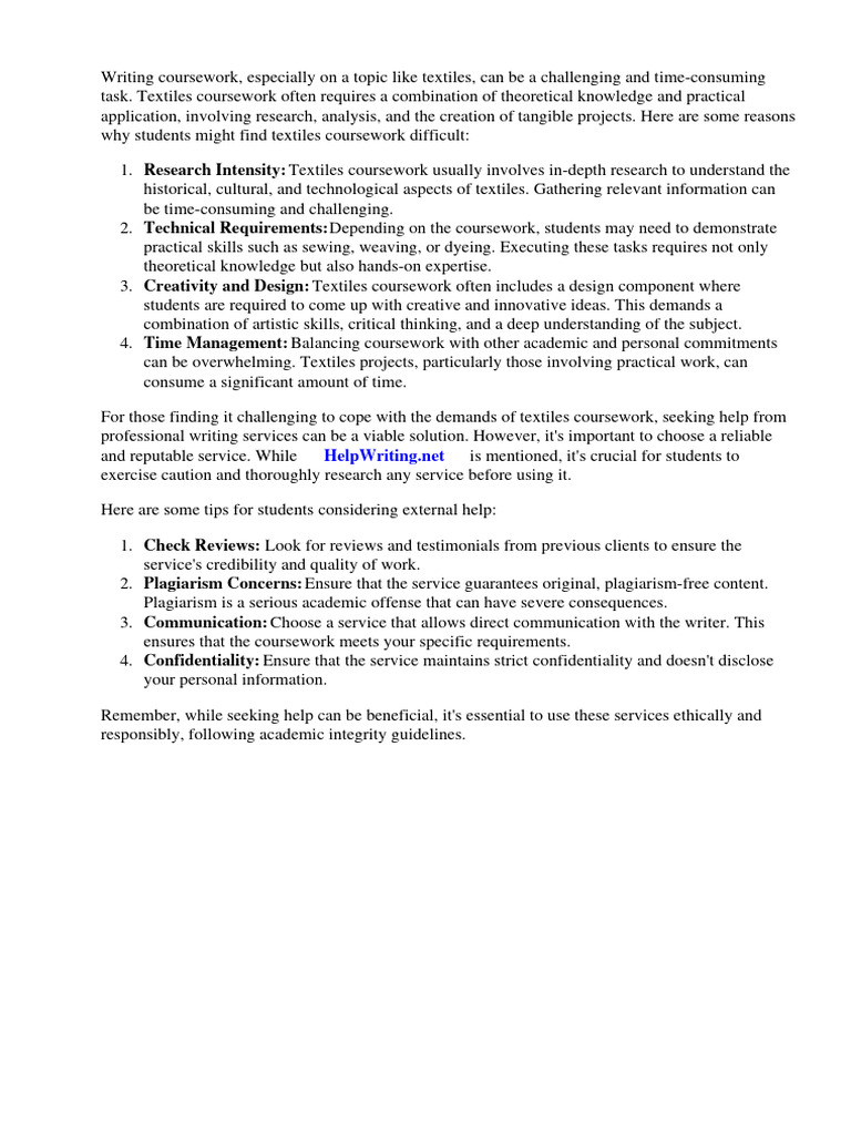 Challenges in Textiles Coursework | PDF | Microsoft Power Point | Knowledge