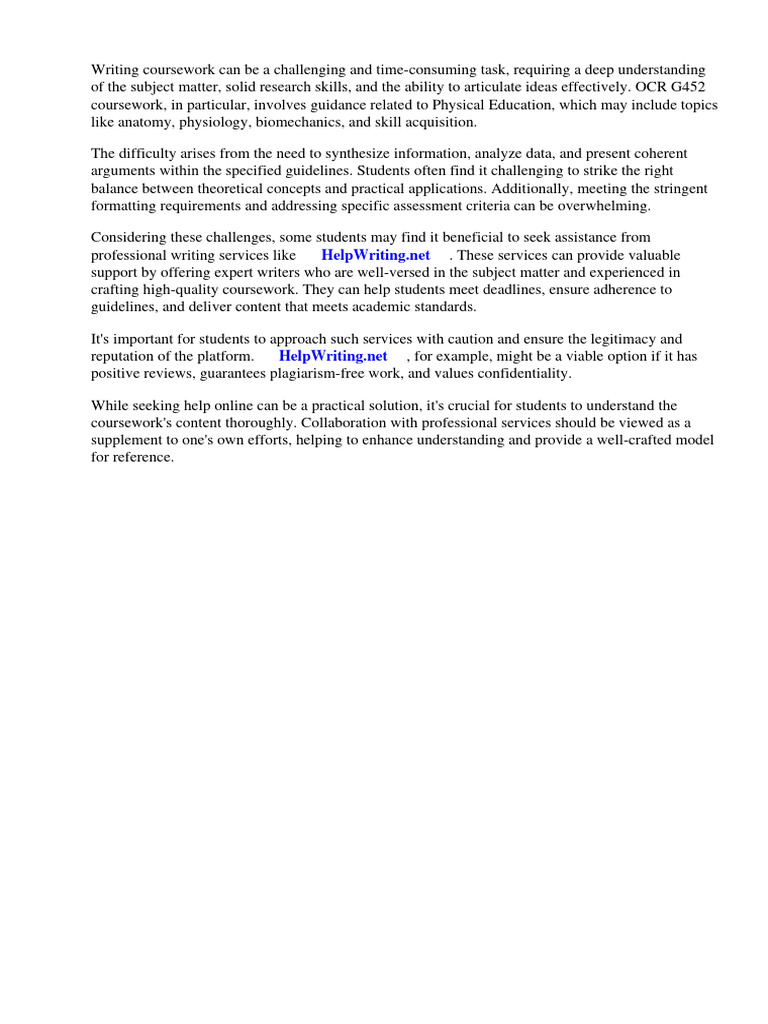 Ocr g452 Coursework Guidance | PDF | Science | Internet