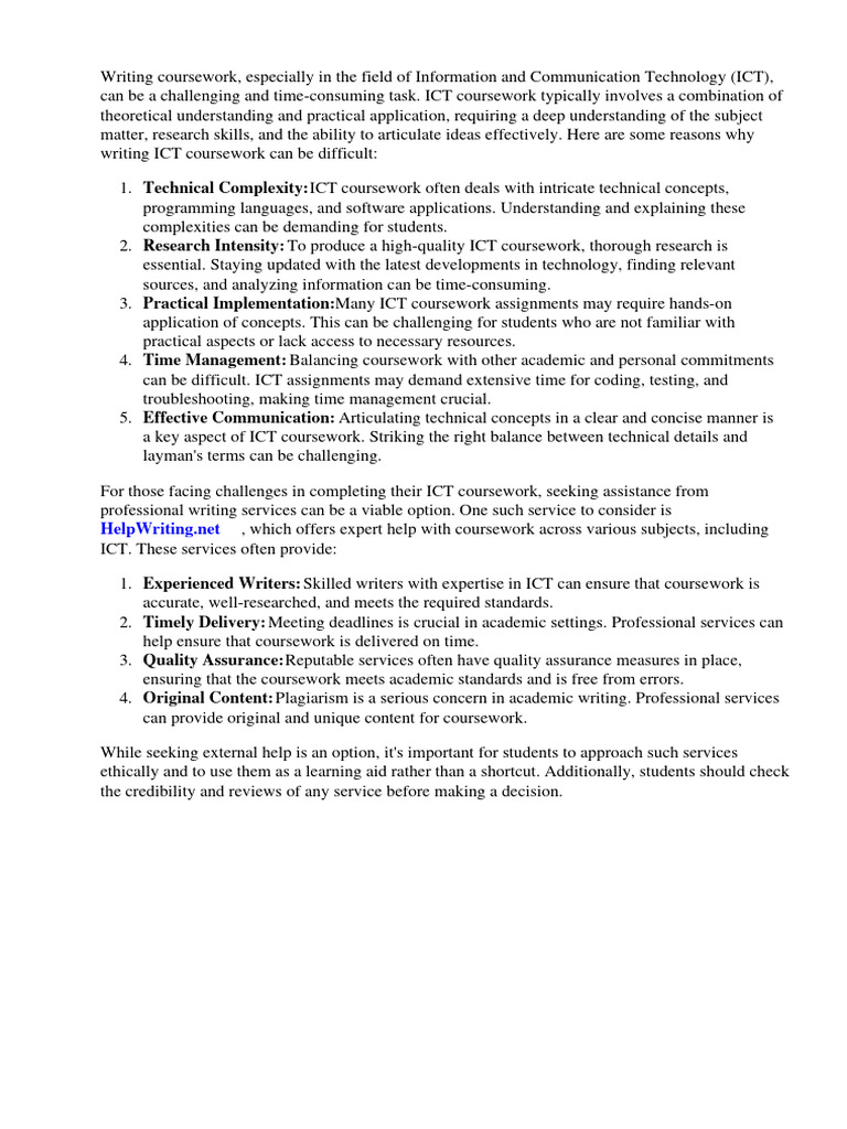As Ict Coursework Help Pdf Information Technology Expert 