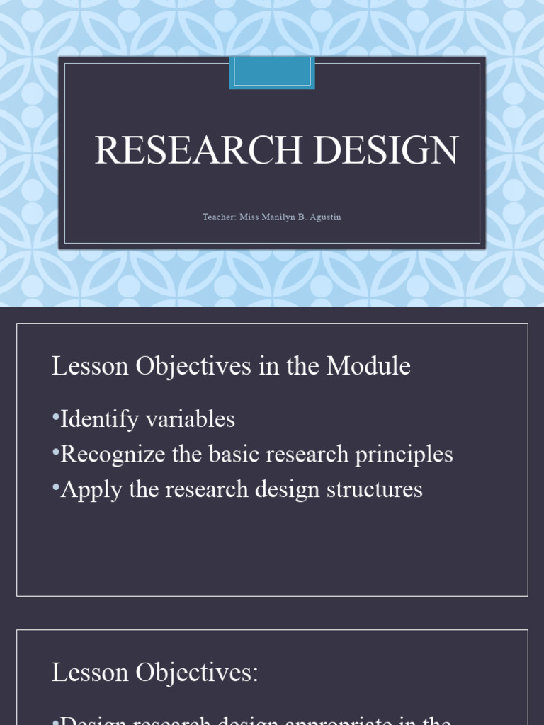 Research Design | PDF