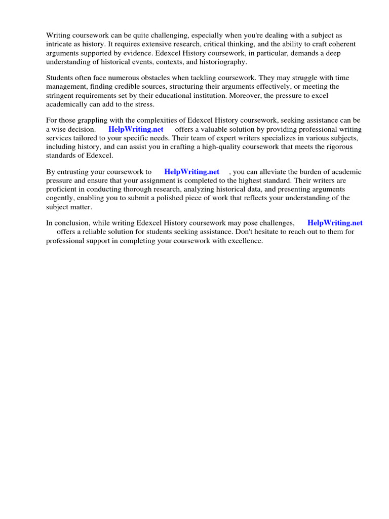 Edexcel History Coursework Example | PDF Edexcel History Coursework Example | PDF