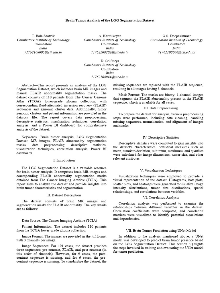 Data Science Report | Download Free PDF | Image Segmentation | Data