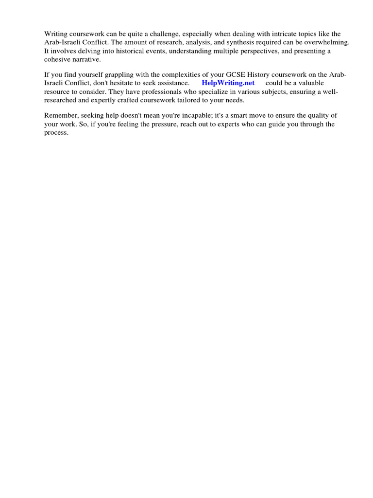 GCSE History Coursework Help | PDF