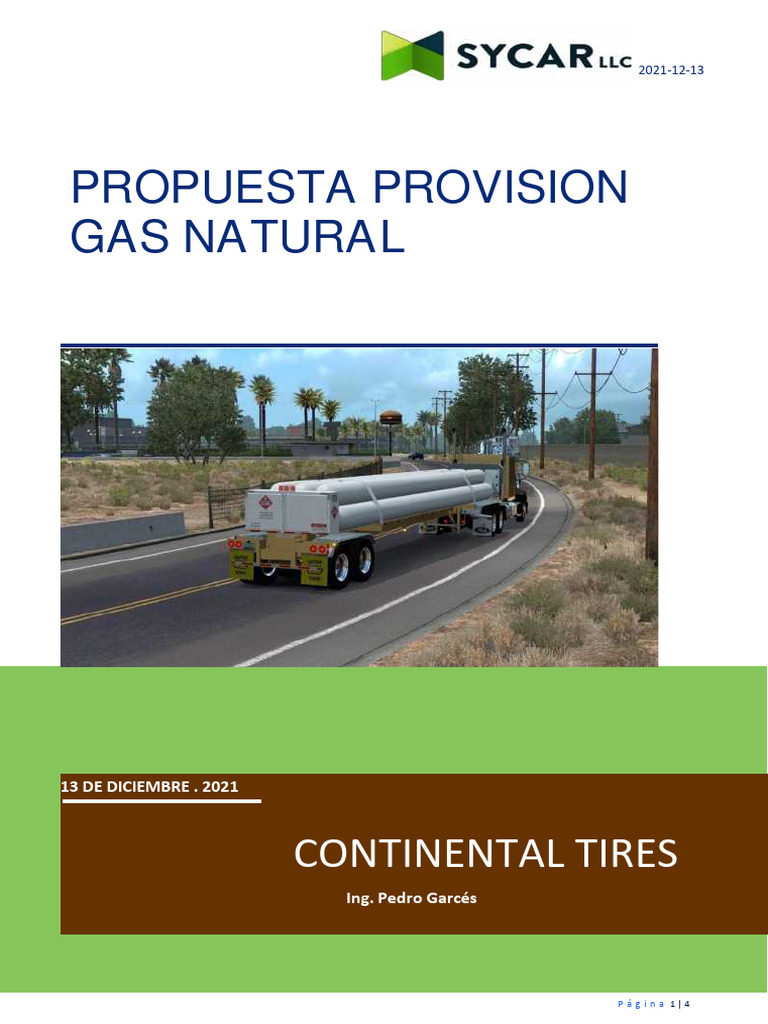 Oferta Continental 2021 V2 | PDF | Gas natural licuado | Gases industriales