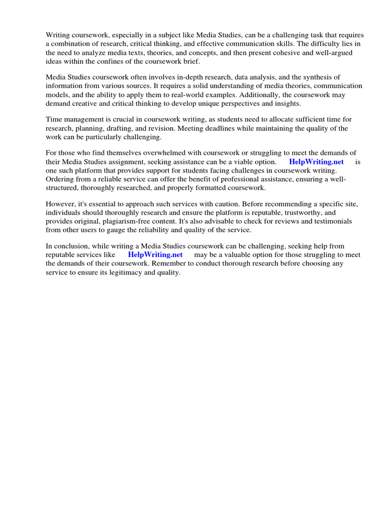 As Media Studies Coursework Brief | PDF | Critical Thinking | Advertising